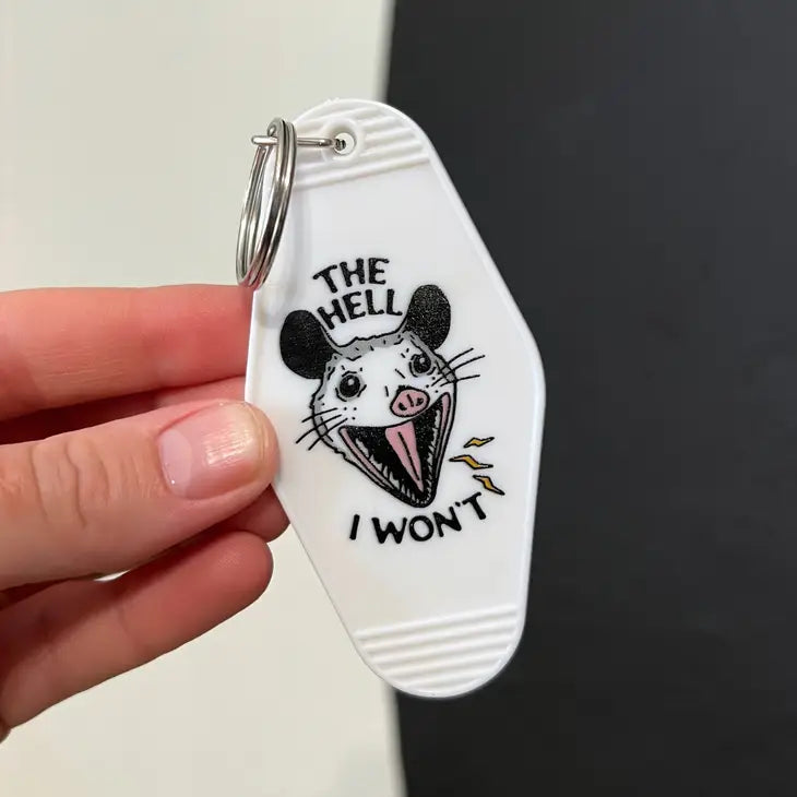 Hell I Won't Motel Keychain – The Red Caboose