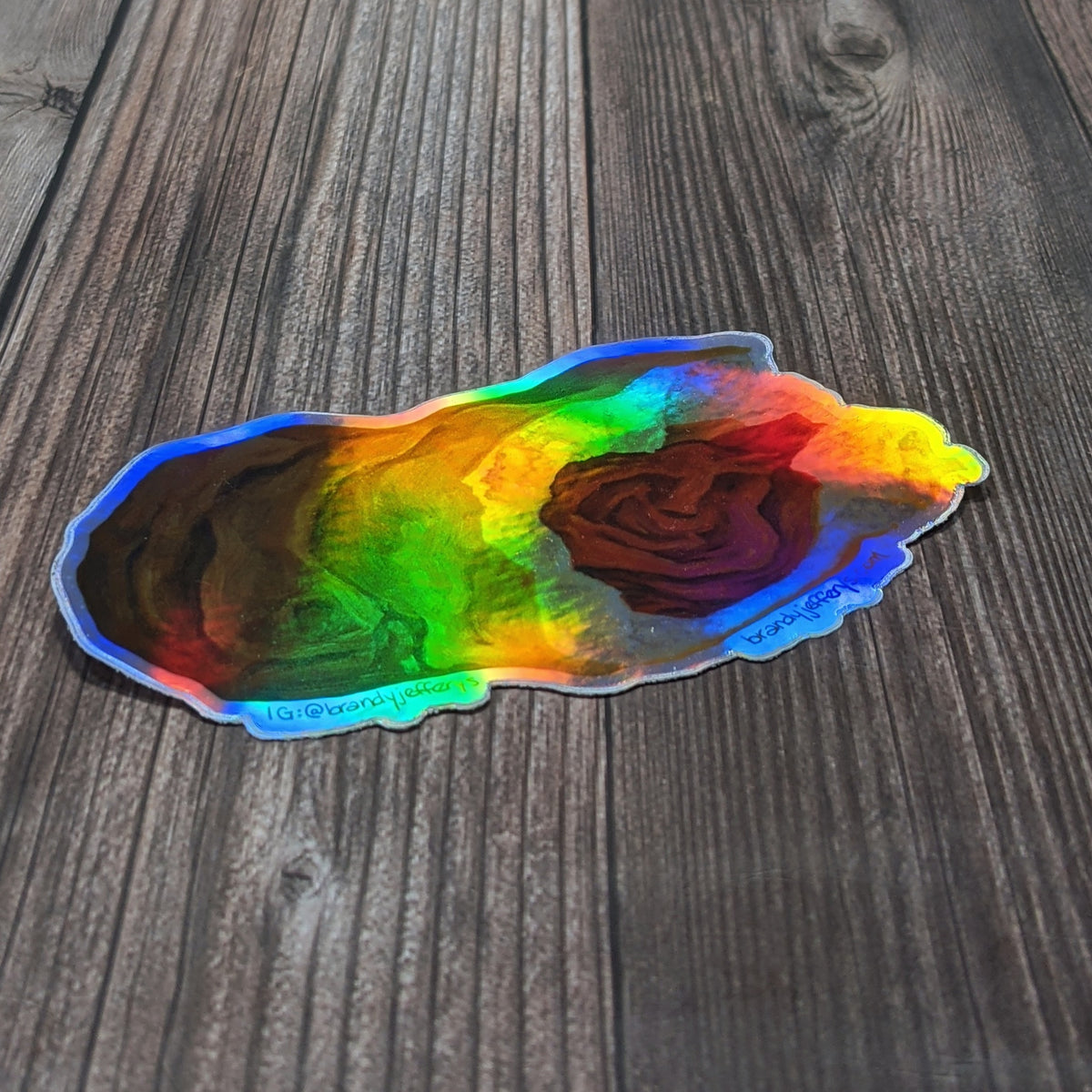 Holographic Pepperoni Roll Sticker – The Red Caboose
